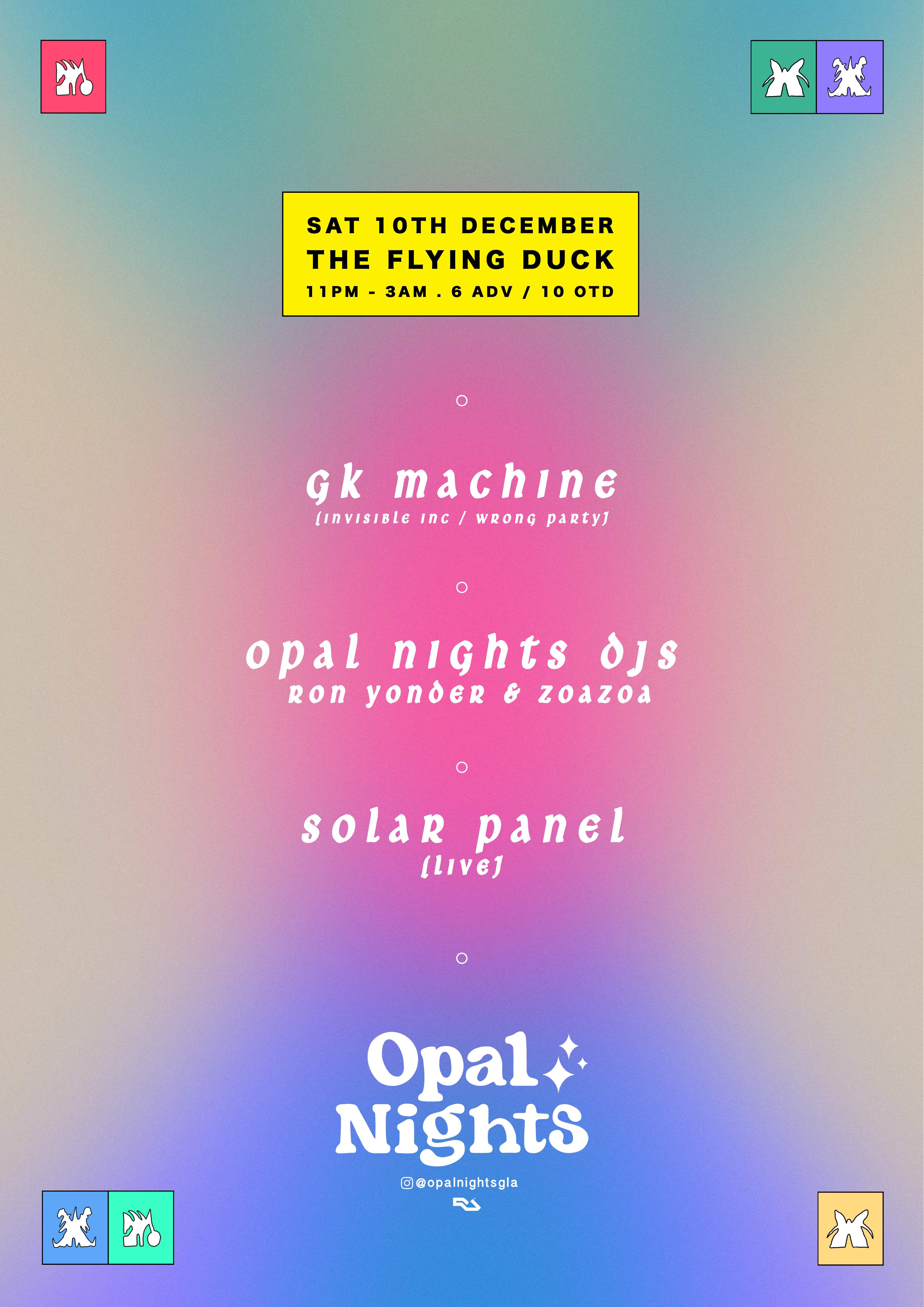 Opal Nights - GK Machine, Ron Yonder & Zoazoa, Solar Panel en The ...