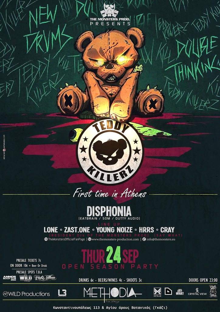 The Monsters presents Teddy Killerz & Disphonia bei Methodia Live Stage ...