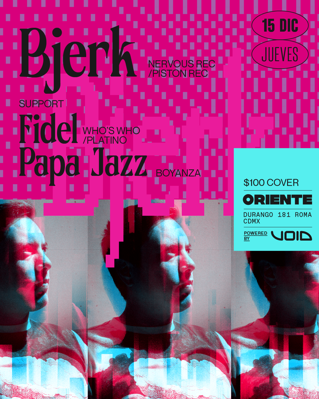 Bjerk (Nervous / Piston) Fidel Papa Jazz at Bar Oriente, Mexico City