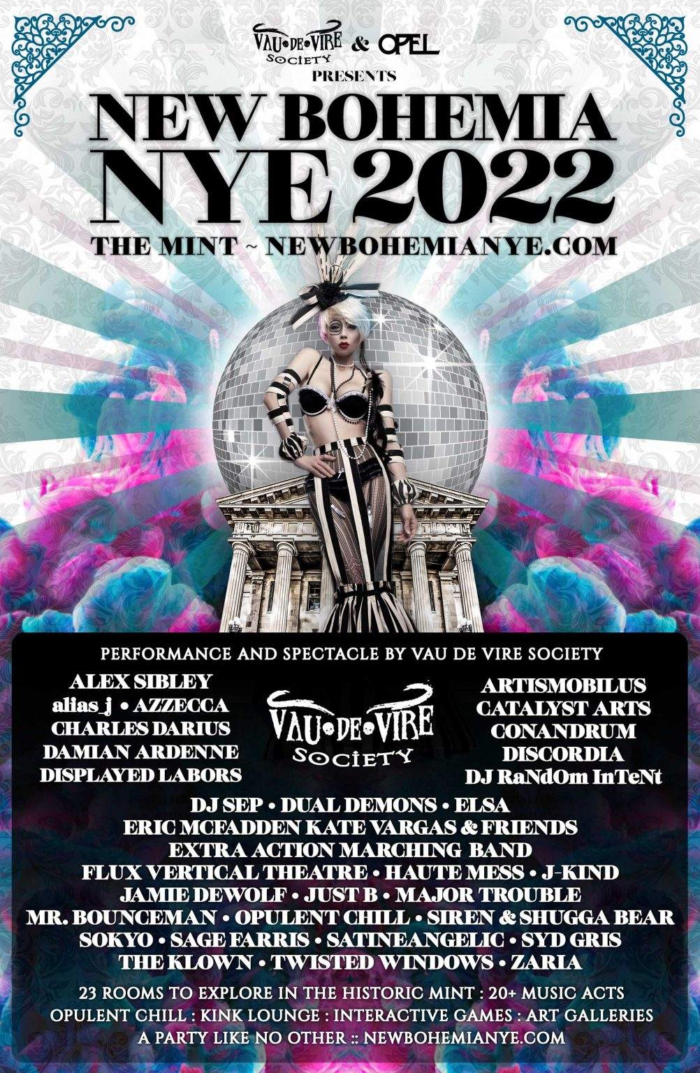 New Bohemia NYE 2022 a The San Francisco Mint, San Francisco/Oakland