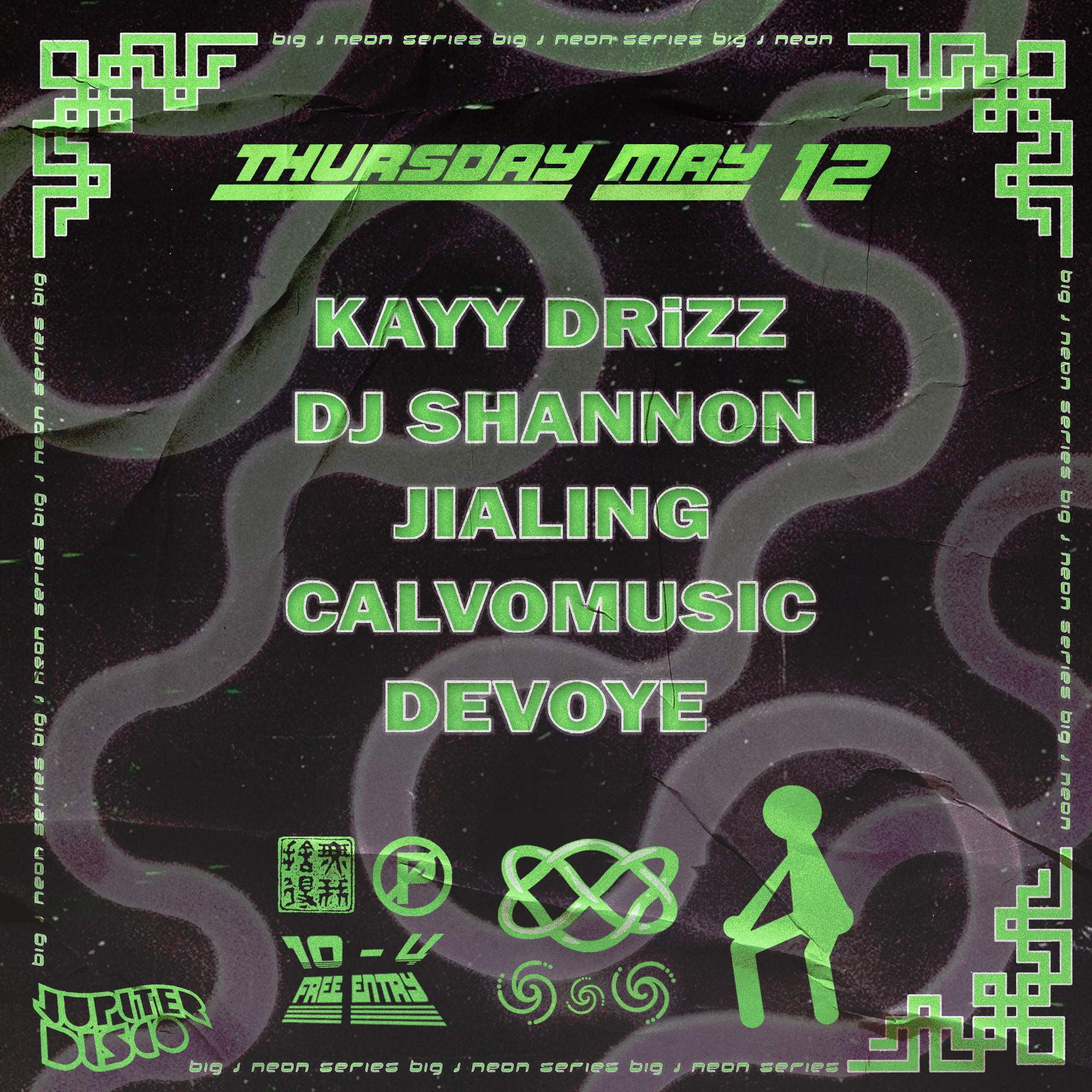 big J x neon series: KAYY DRiZZ, CalvoMusic, Devoye, DJ Shannon ...