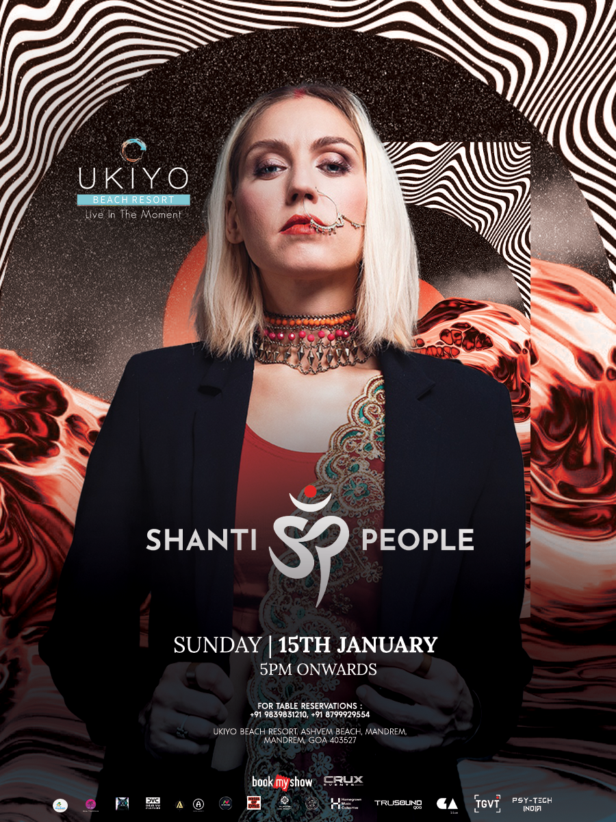 Shanti People at Ukiyo Beach Resort & Techno Lounge, Goa