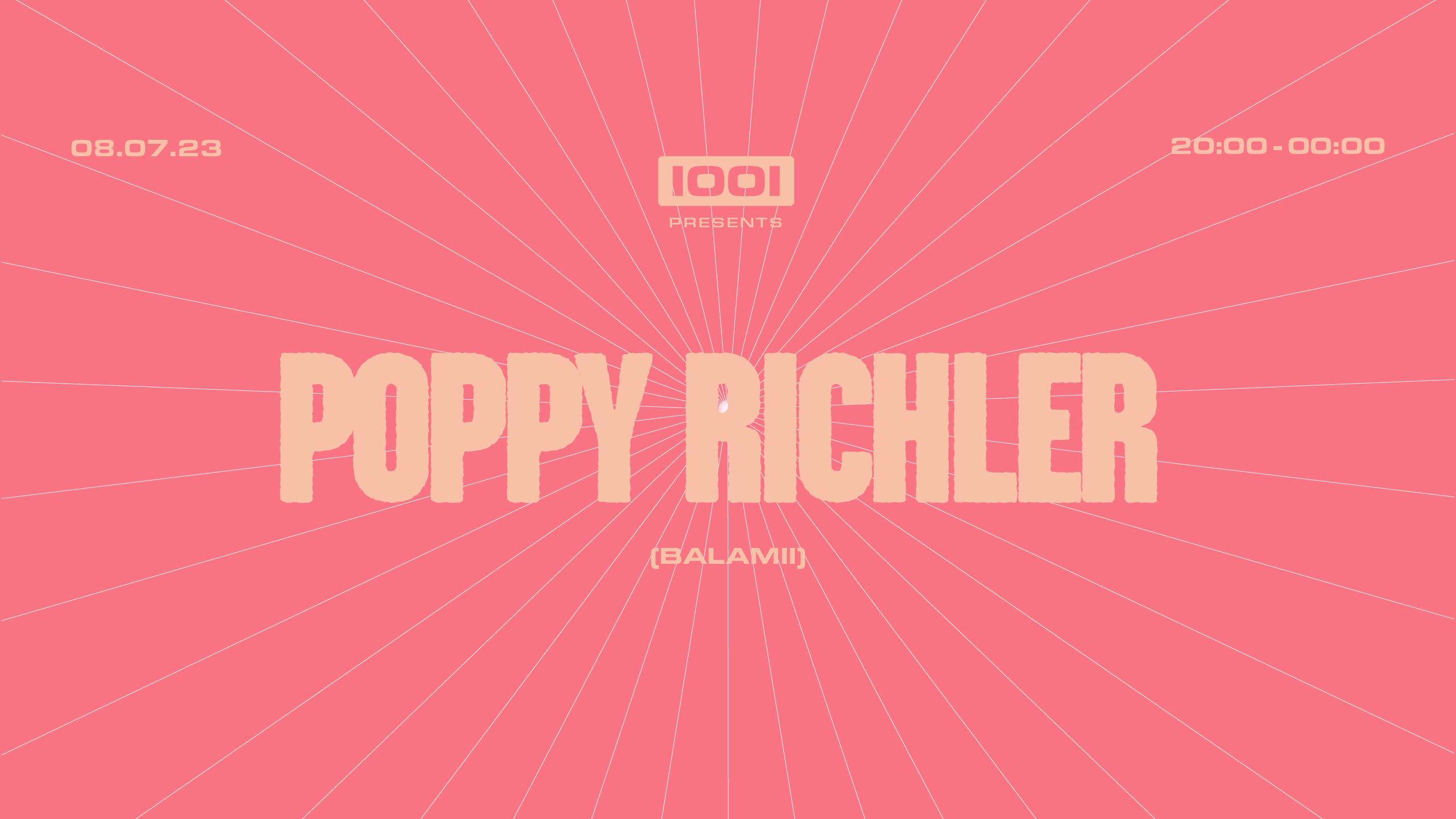 Cafe 1001 presents Poppy Richler at Cafe 1001, London