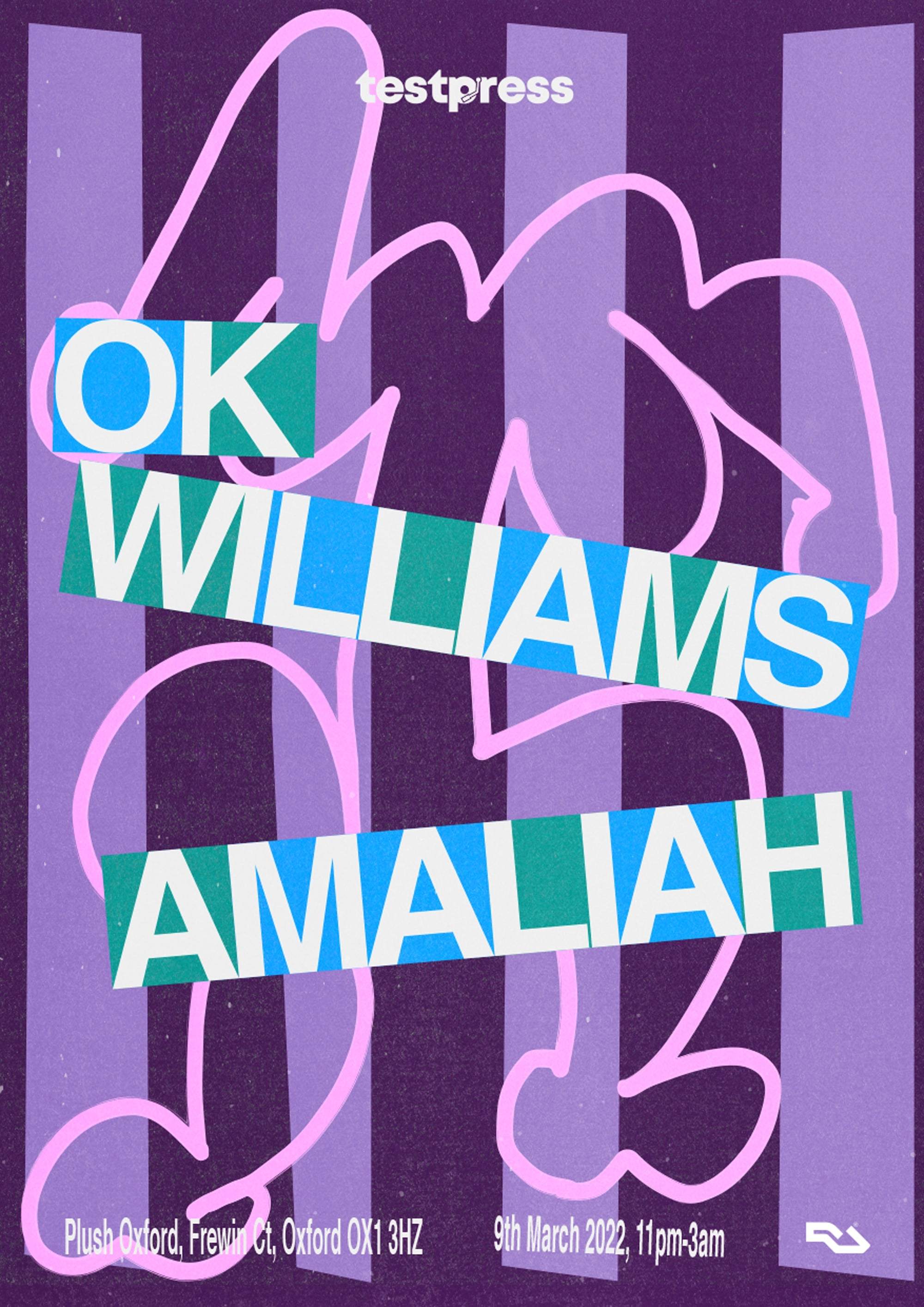 Testpress: OK Williams & Amaliah at Plush Oxford, South + East