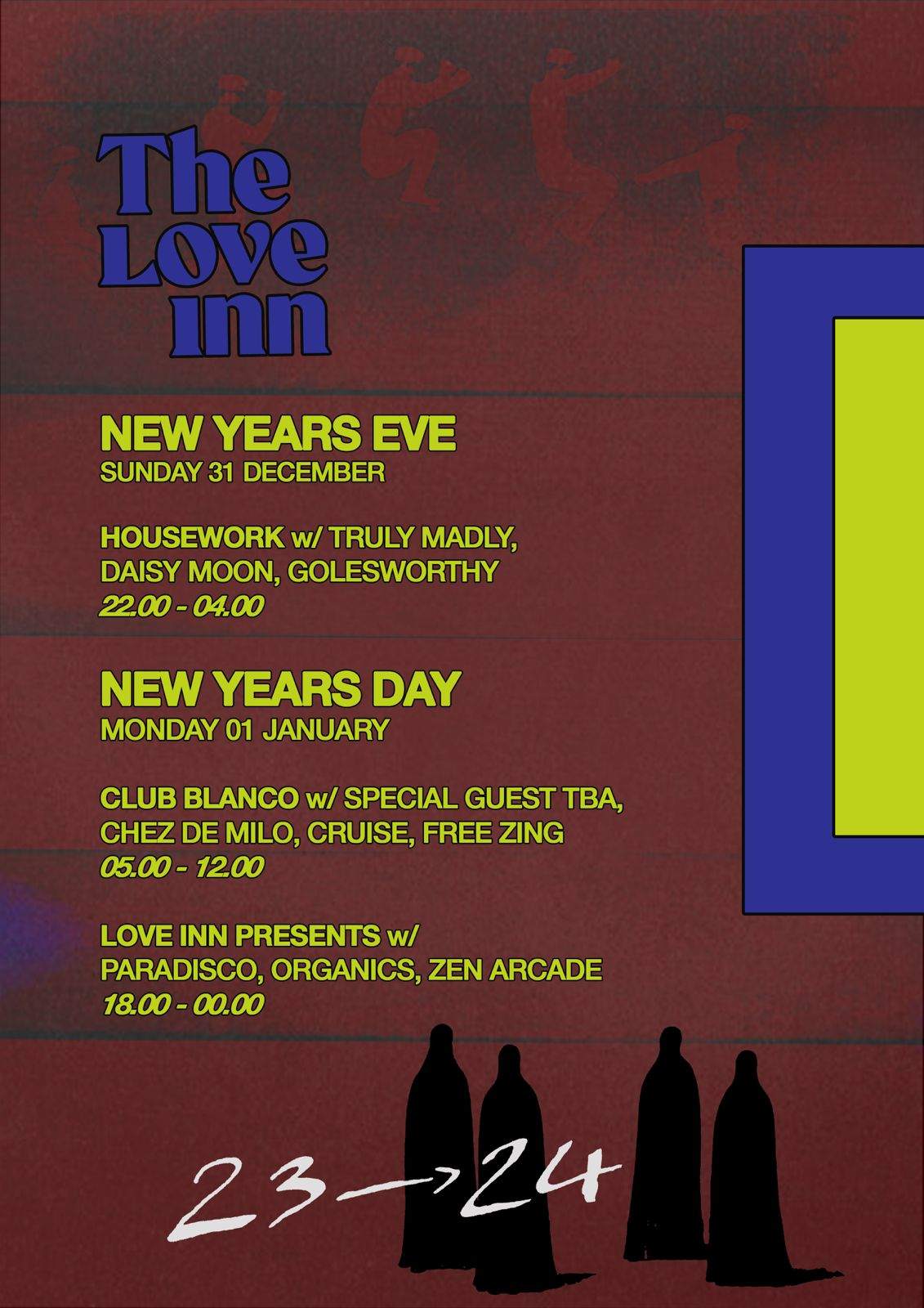 NYD Down The Inn at The Love Inn, Bristol