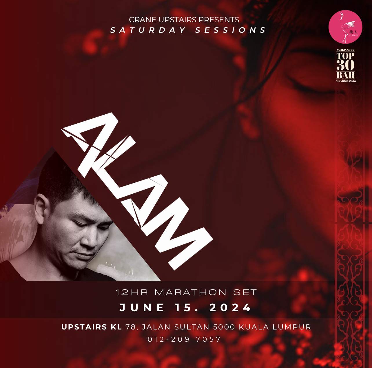 Alam (12 Hour Marathon Set) at The Crane KL, Kuala Lumpur