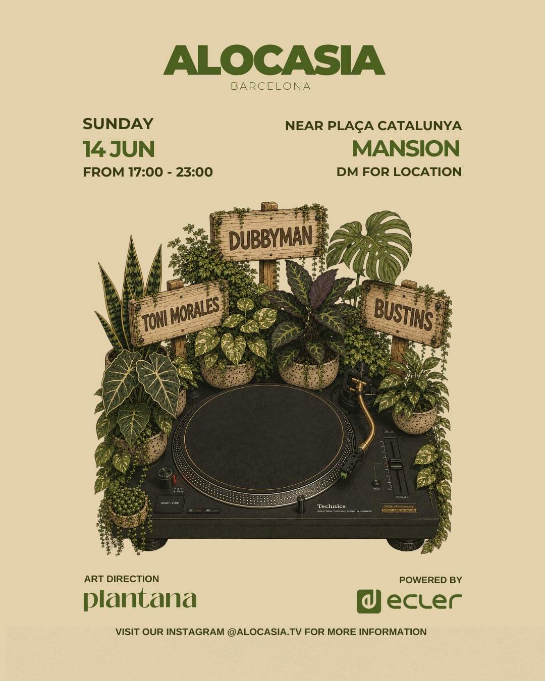 Alocasia TV (Plants + Music) presents Dubbyman, Toni Morales & Bustins ...