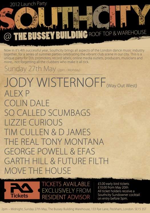 Southcity 2012 with Jody Wisternoff, Alex P, Colin Dale em CLF Art Cafe ...