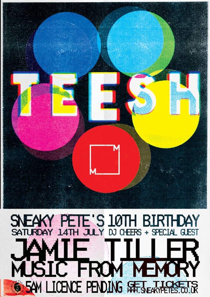 Sneaky Pete's 10th Birthday! TEESH with Jamie Tiller em Sneaky Pete's ...