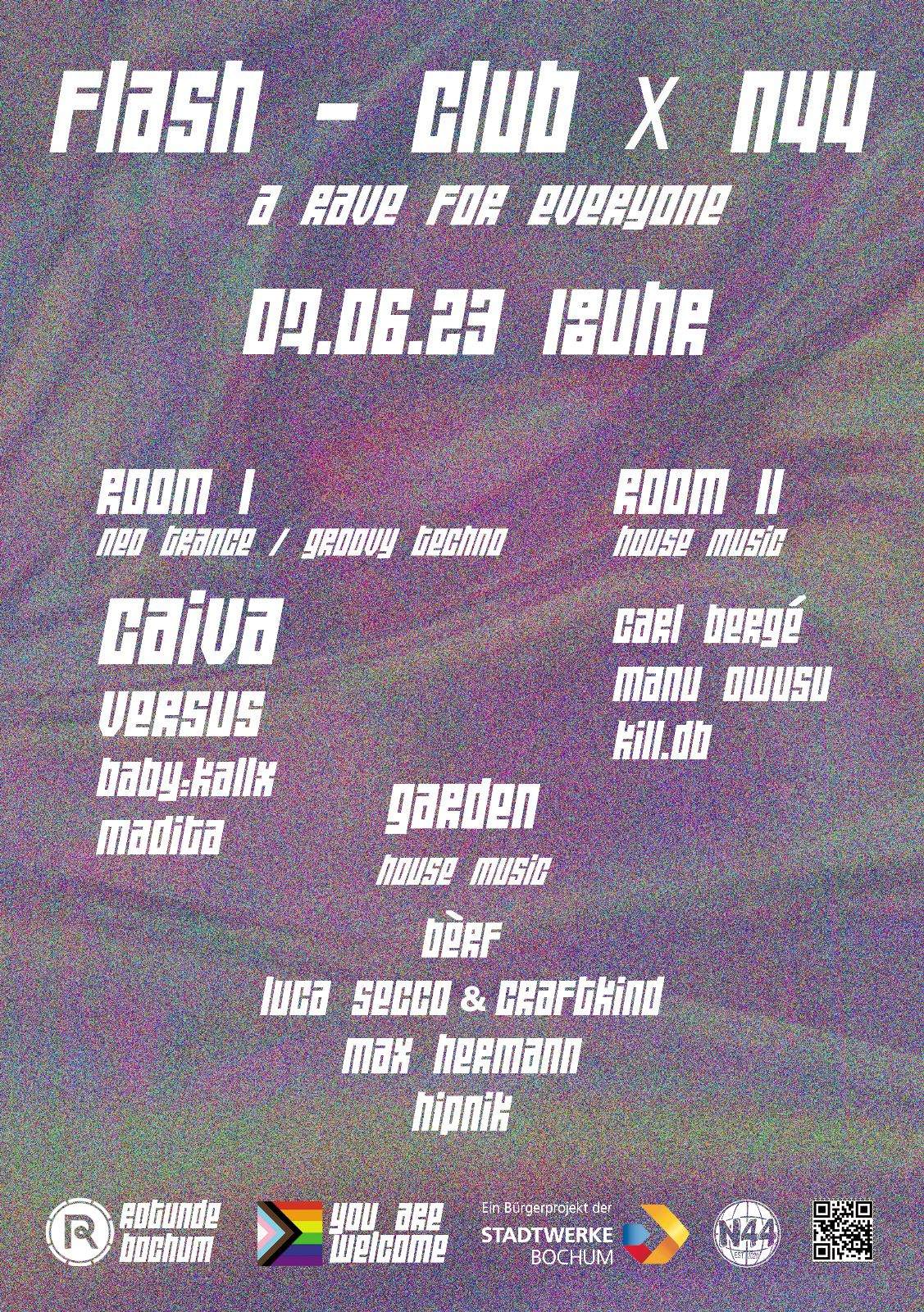 Flash-Club x N44: Music & Art at Rotunde, Bochum