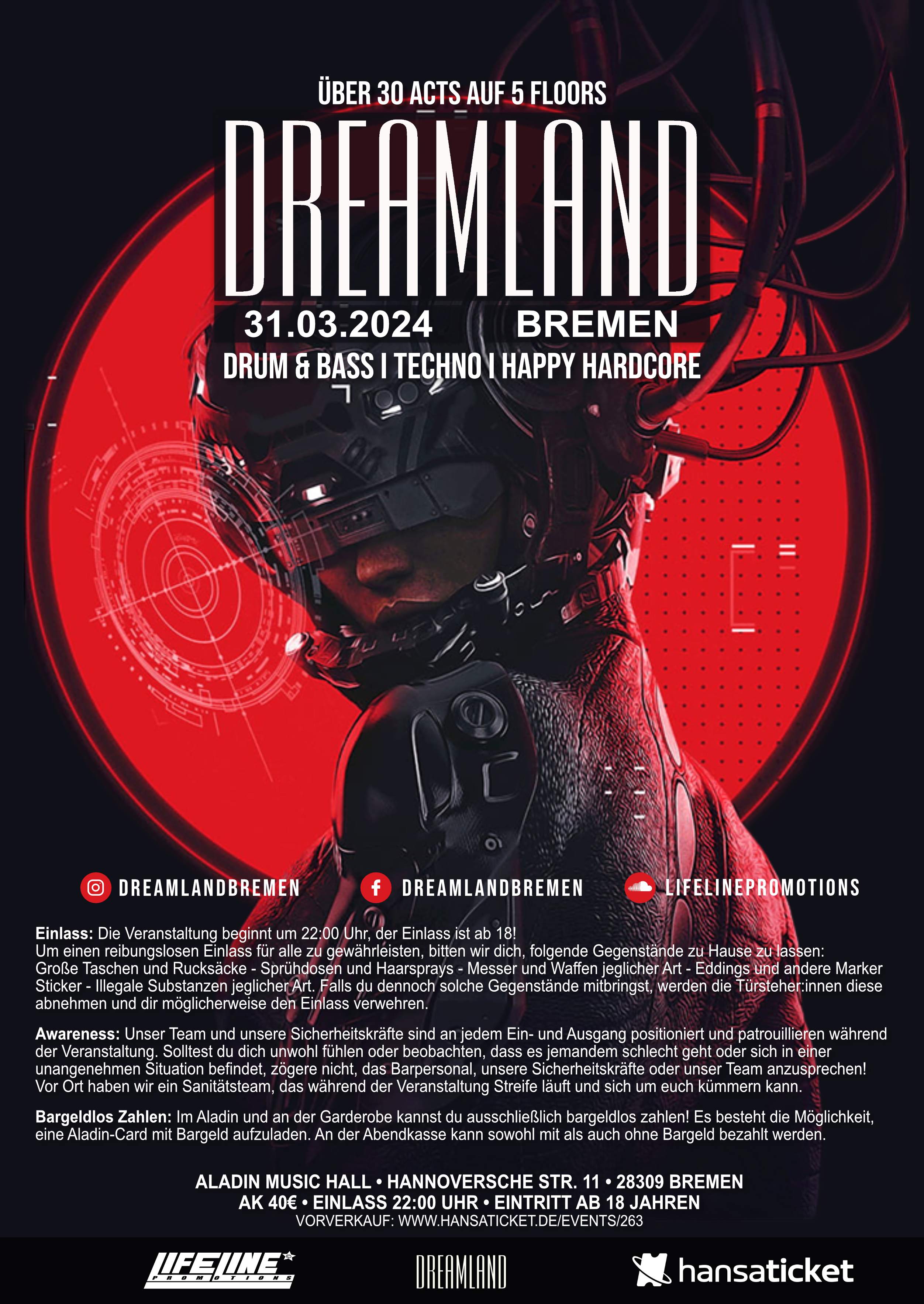 DREAMLAND at Aladin Music Hall, Bremen