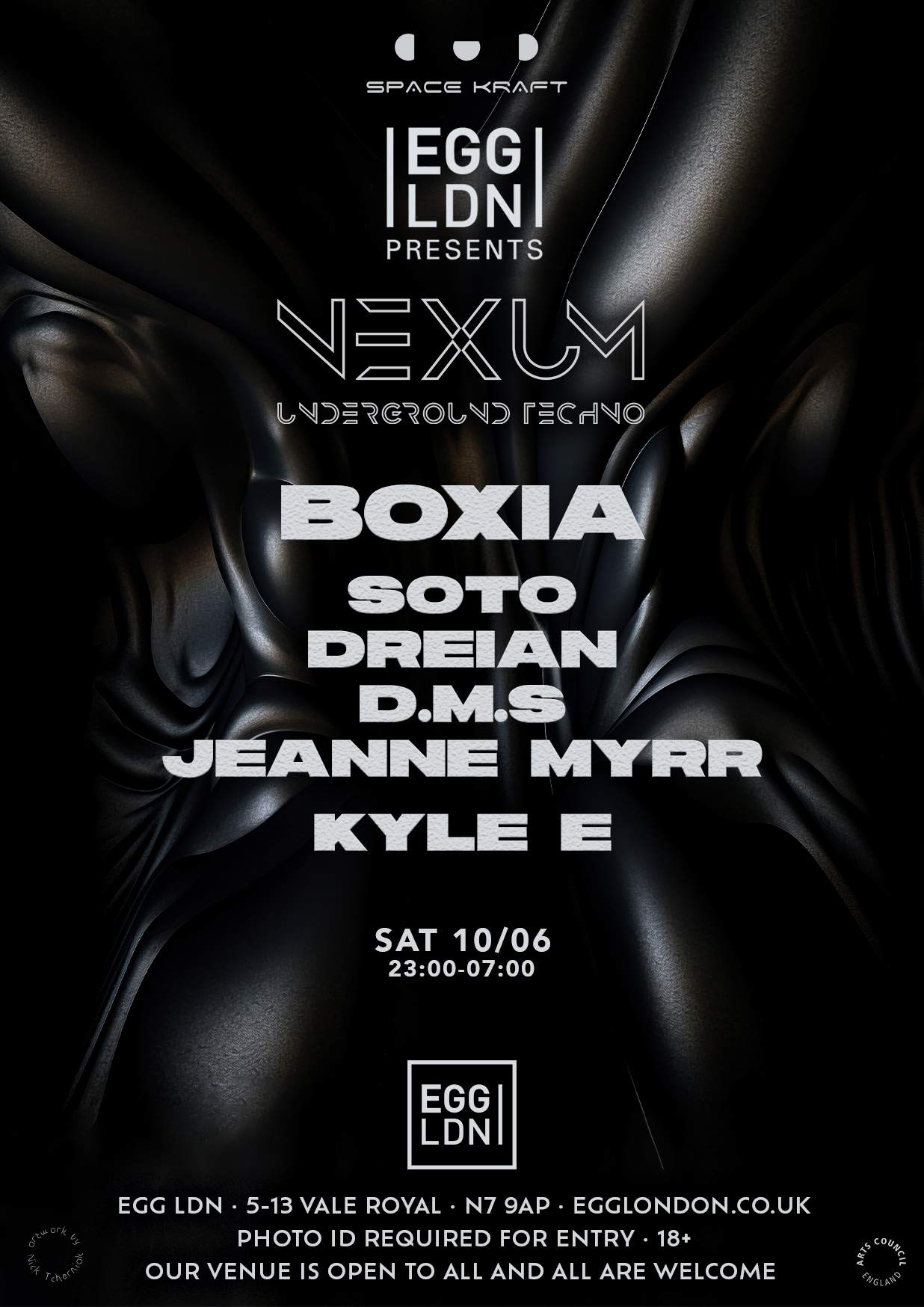 Nexum X Egg LDN pres: Boxia (Drumcode) w/ Soto, DREIAN, D.M.S, Jeanne ...