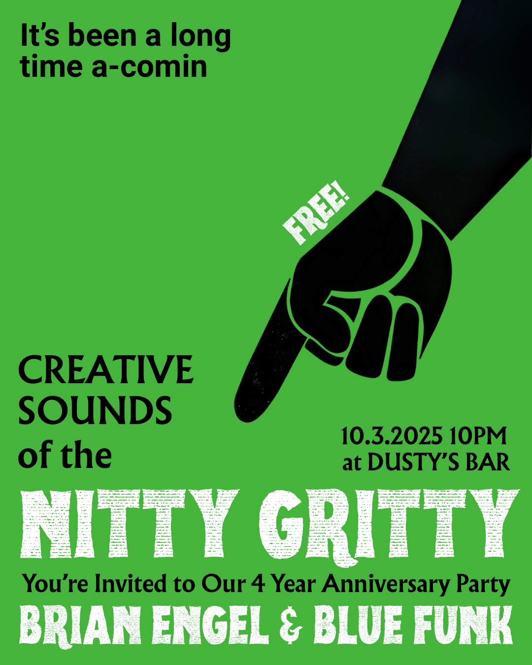 The Nitty Gritty 4 Year Anniversary at Dusty's Bar, Minneapolis/St Paul