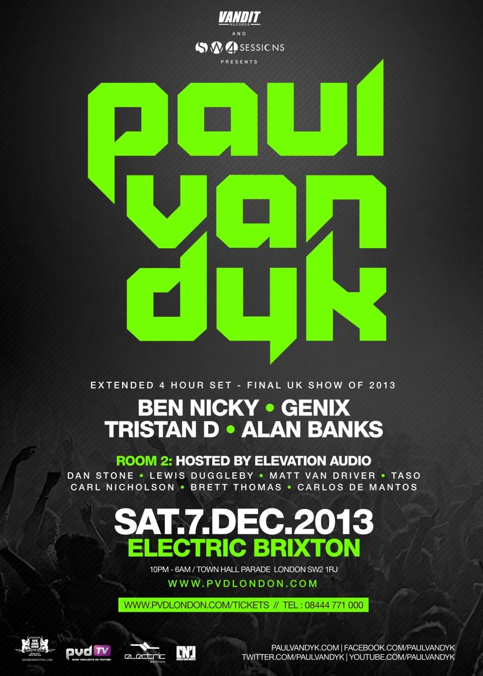 Paul van Dyk bij Electric Brixton, London