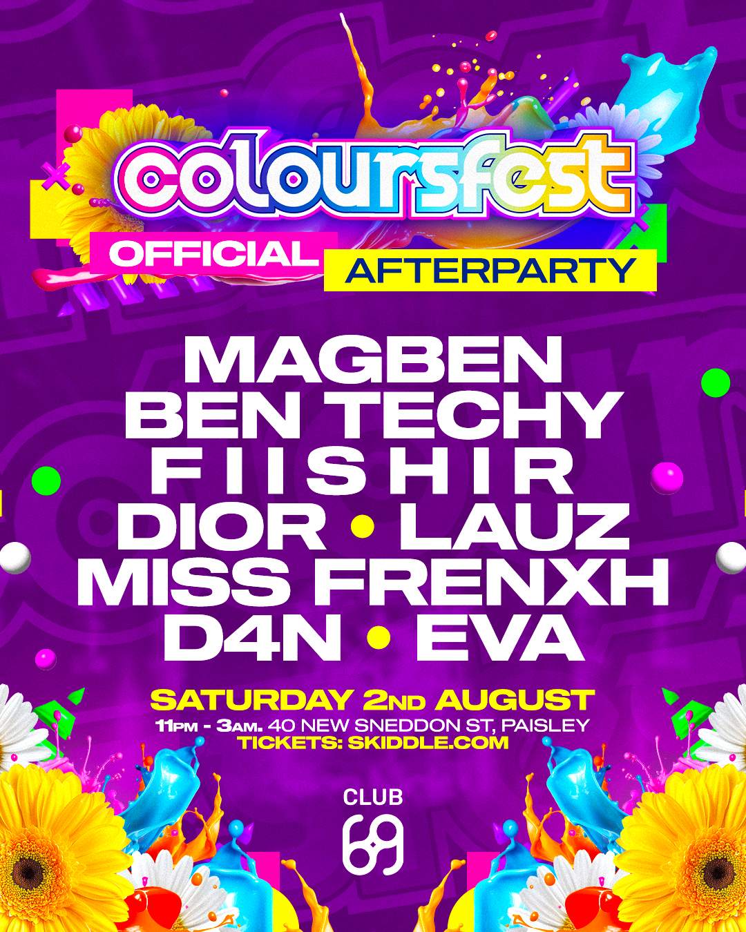 Coloursfest Official After Party at Club 69, Glasgow