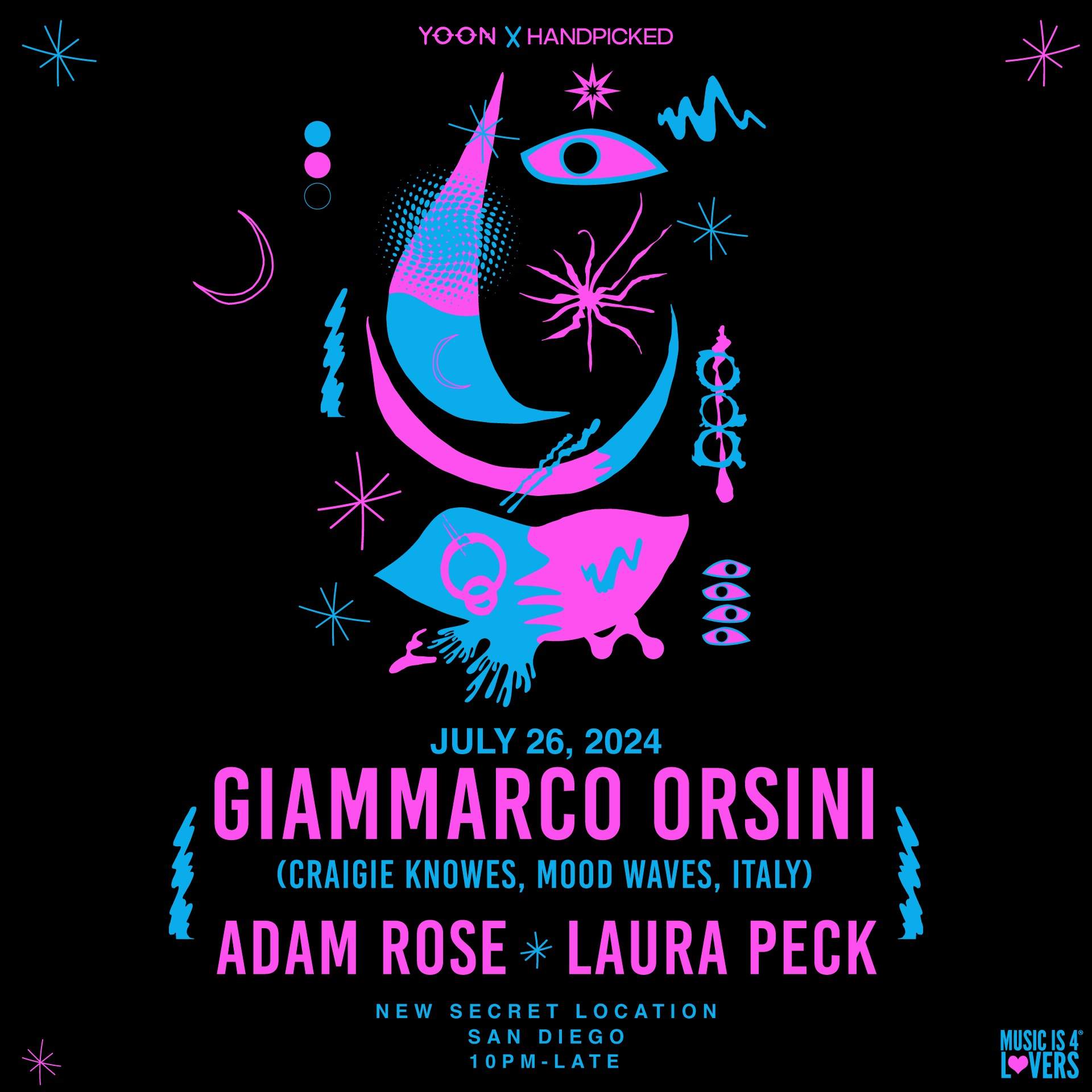 Handpicked x Yoon Ft. Giammarco Orsini + Laura Peck + Adam Rose at TBA ...
