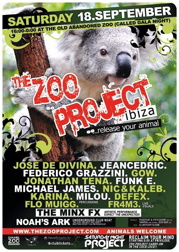 The Zoo Project em Benimussa Park, Ibiza