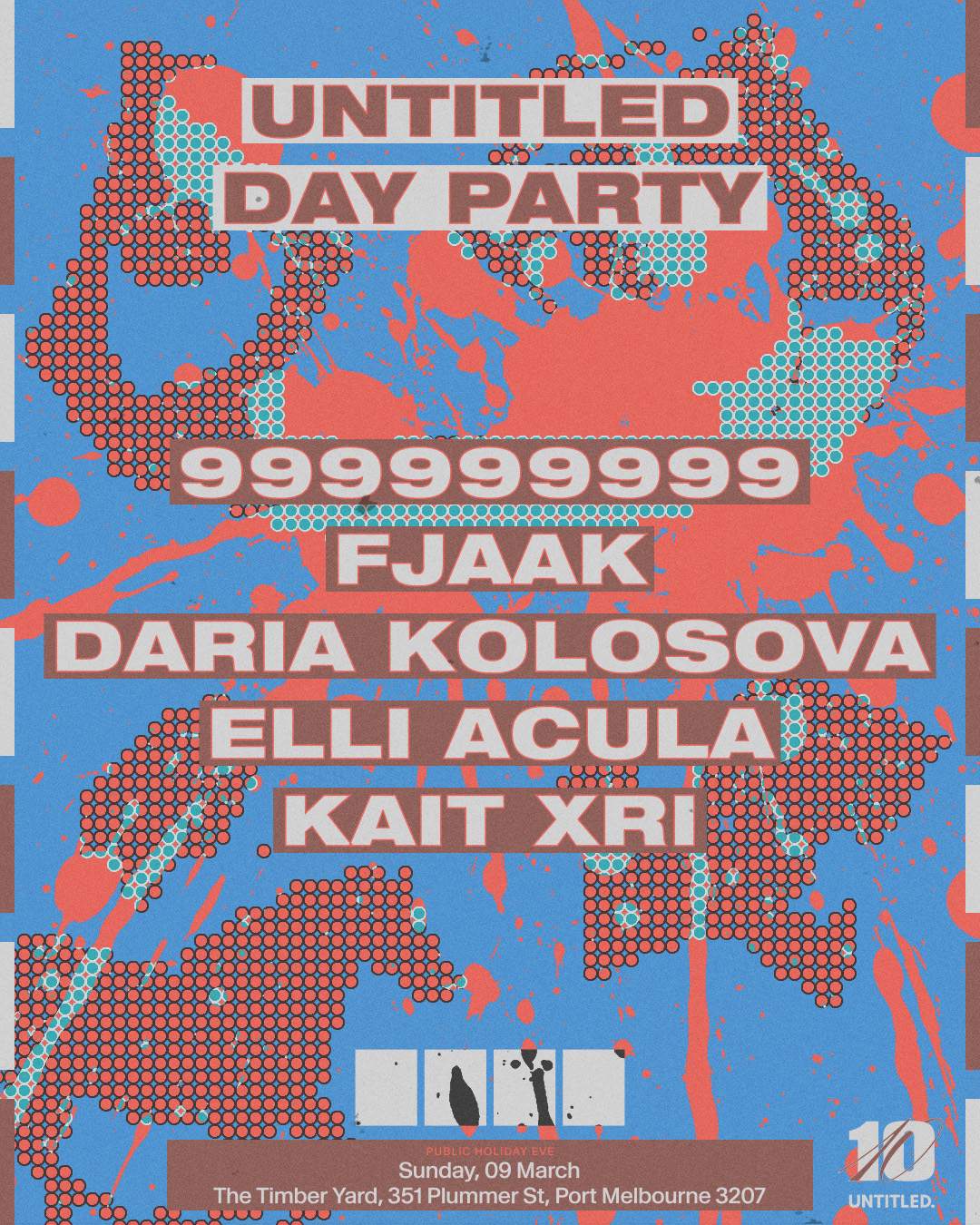 Untitled Day Party featuring 999999999, Daria Kolosova, FJAAK, Elli ...
