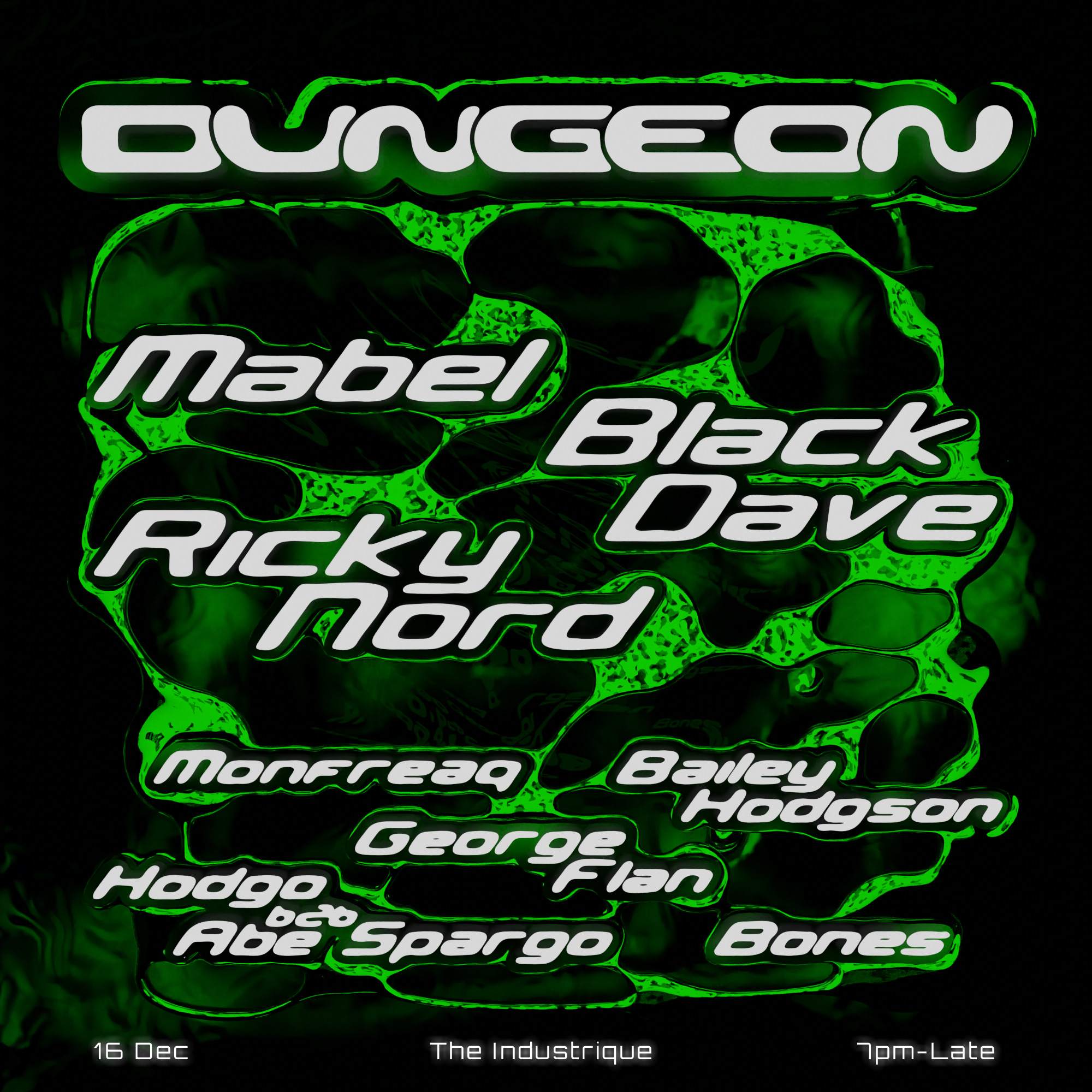 Dungeon Ft Mabel, Ricky Nord & Black Dave en The Industrique, Melbourne