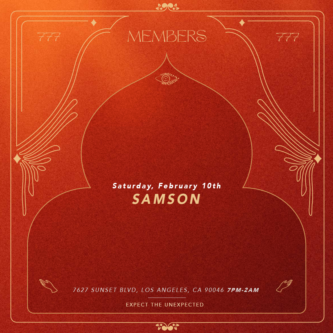 SAMSON at Members, Los Angeles