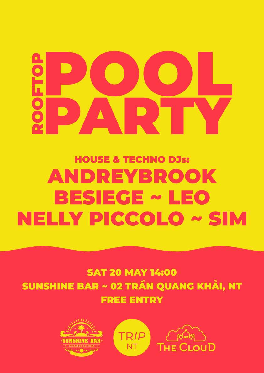 Rooftop Pool Party at TBA - Sunshine Bar Nha Trang, Vietnam