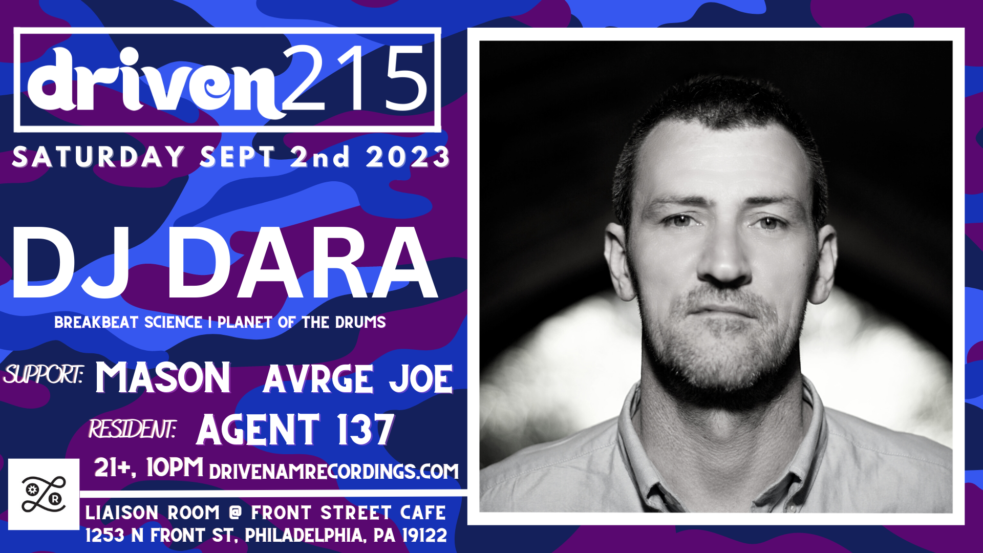 DJ DARA at Driven215 em Liaison Room at Front Street Cafe, Philadelphia