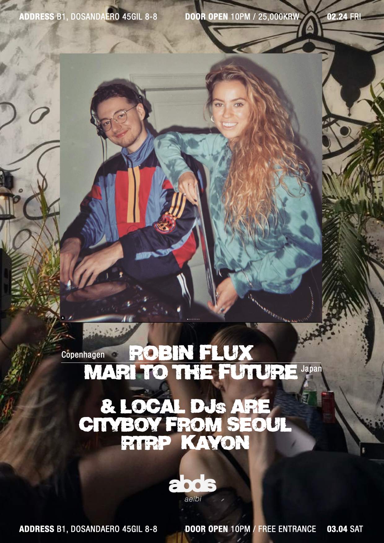 Robin Flux & MARI TO THE FUTURE / ab INVITE at AB, Seoul