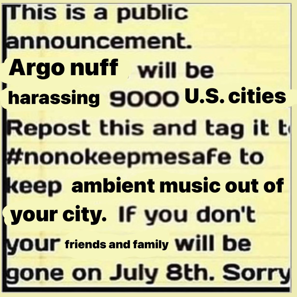 Argo Nuff / Allison Lorenzen / offthesky / Pete Swanson (DJ) at Glob ...