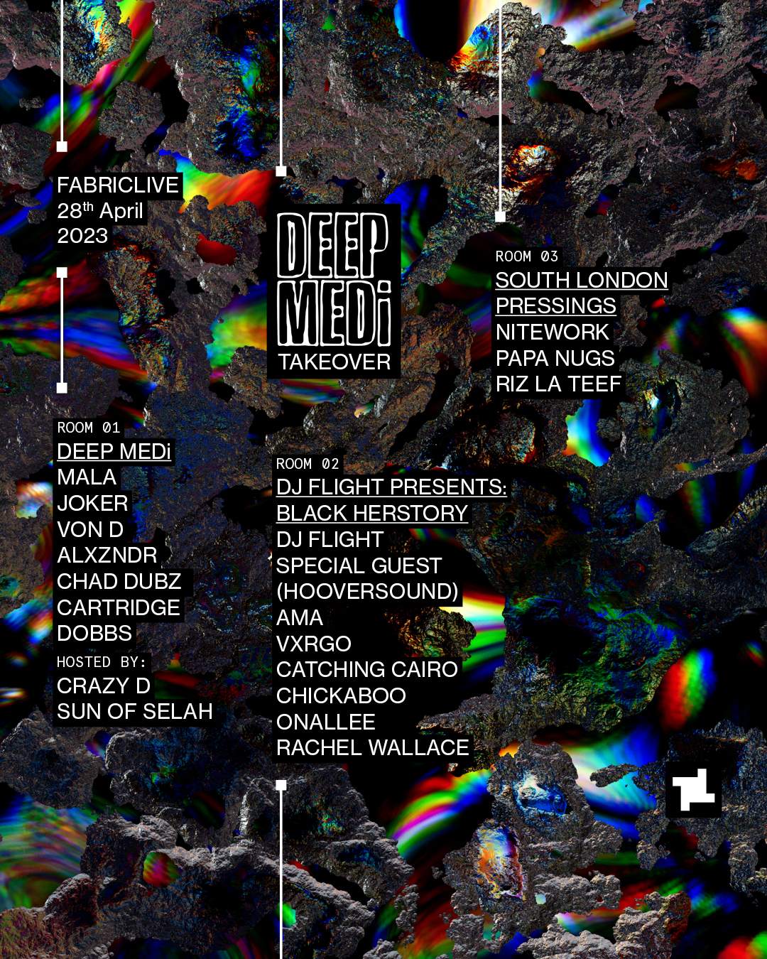 FABRICLIVE x DEEP MEDi - Mala, DJ Flight, RIZ LA TEEF, Joker, Von D ...