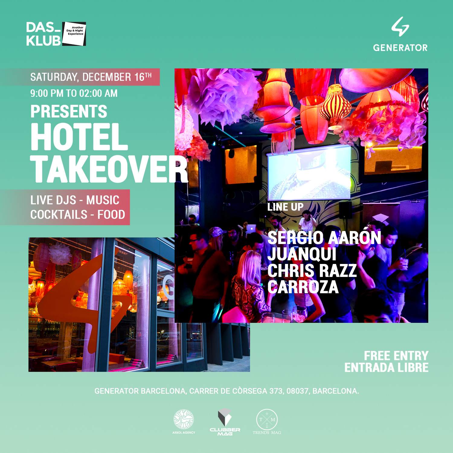 DAS-KLUB Pres HOTEL TAKEOVER PARTY (9PM - 02AM) BEST PRE PARTY IN TOWN ...
