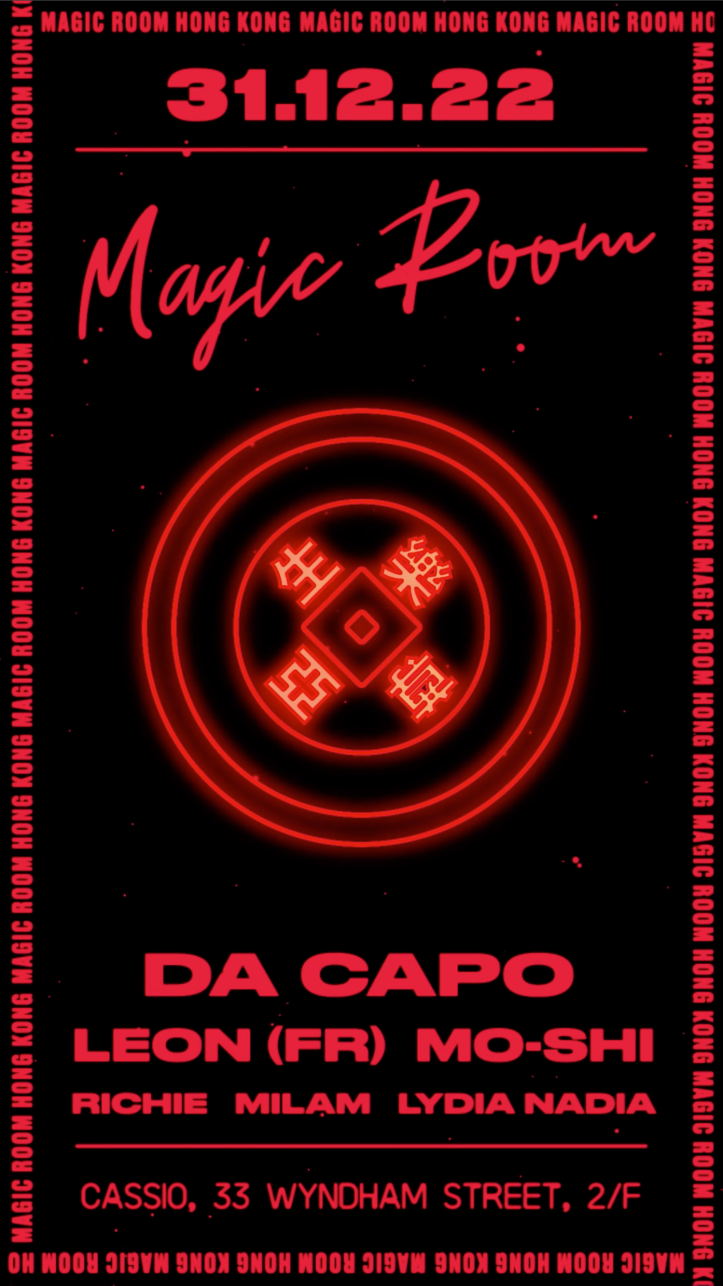 Magic Room - NYE with Da Capo - Hong Kong at Cassio, Hong Kong