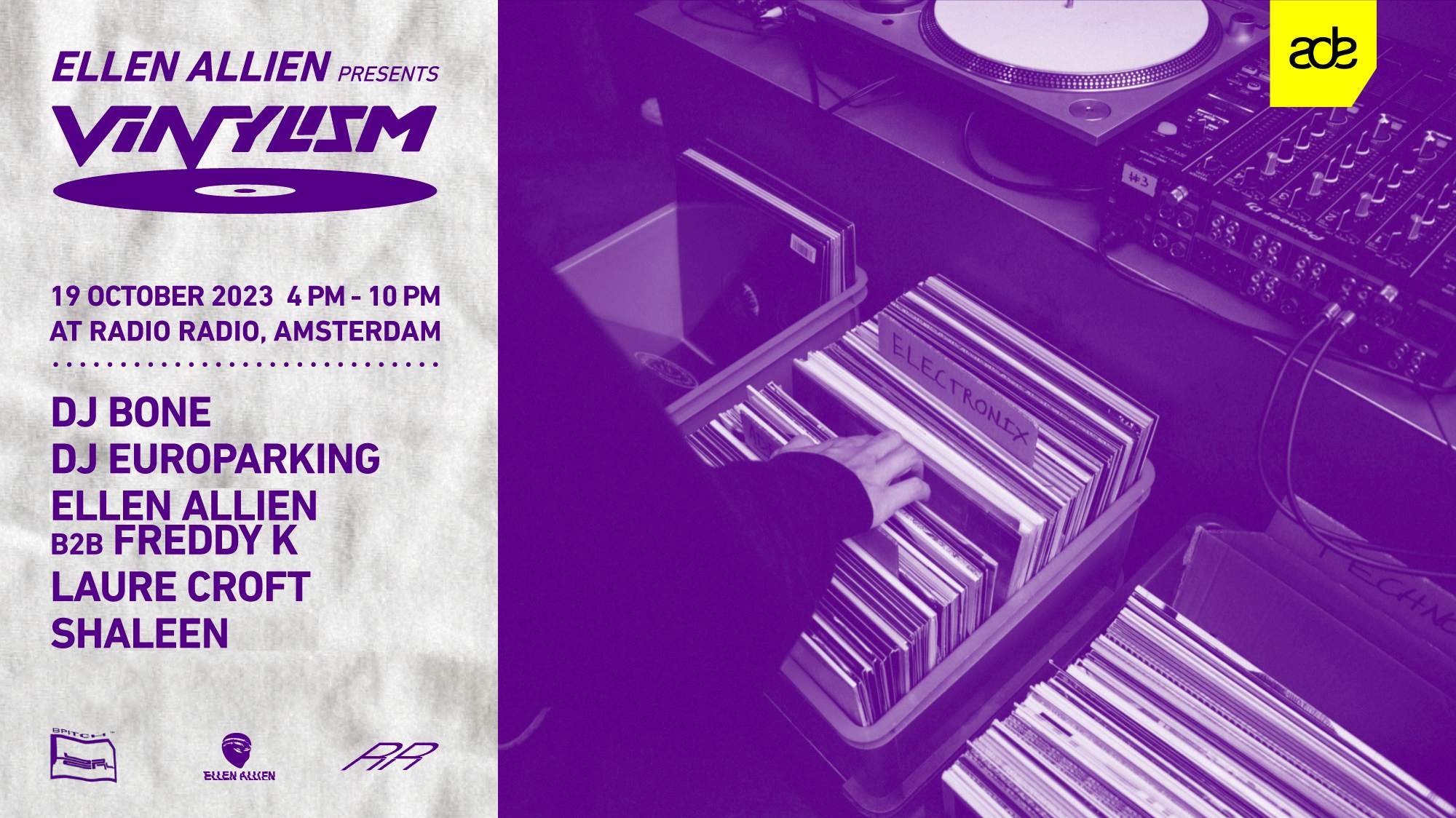 Ellen Allien presents Vinylism x ADE at Radio Radio, Amsterdam