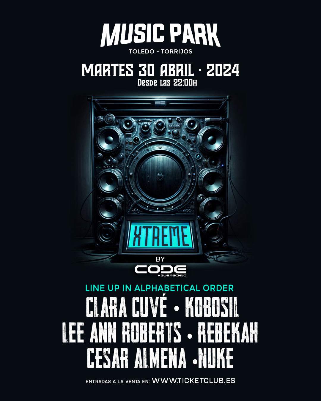 Kobosil, Clara Cuvé and much more in XTREME (Music Park, Toledo) at ...