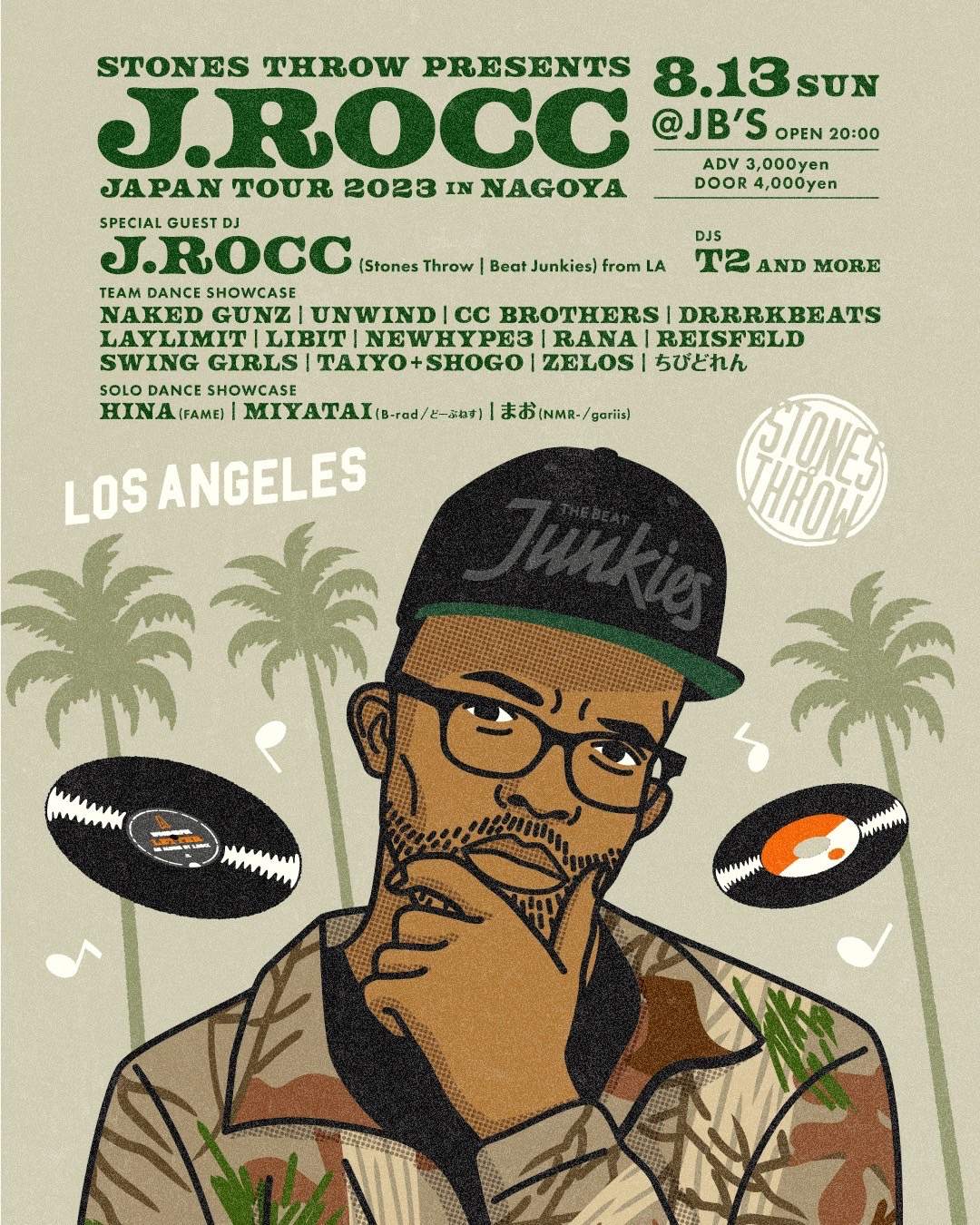 Stones Throw presents J.Rocc JAPAN TOUR 2023 NAGOYA at Club JB's, Chubu