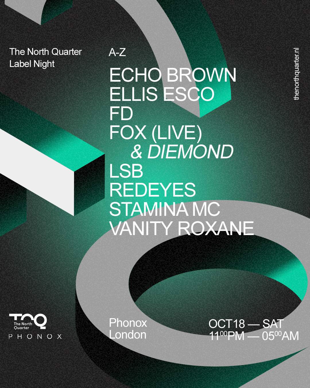 The North Quarter: LSB, Redeyes, FD, Fox, Echo Brown, Vanity Roxane ...