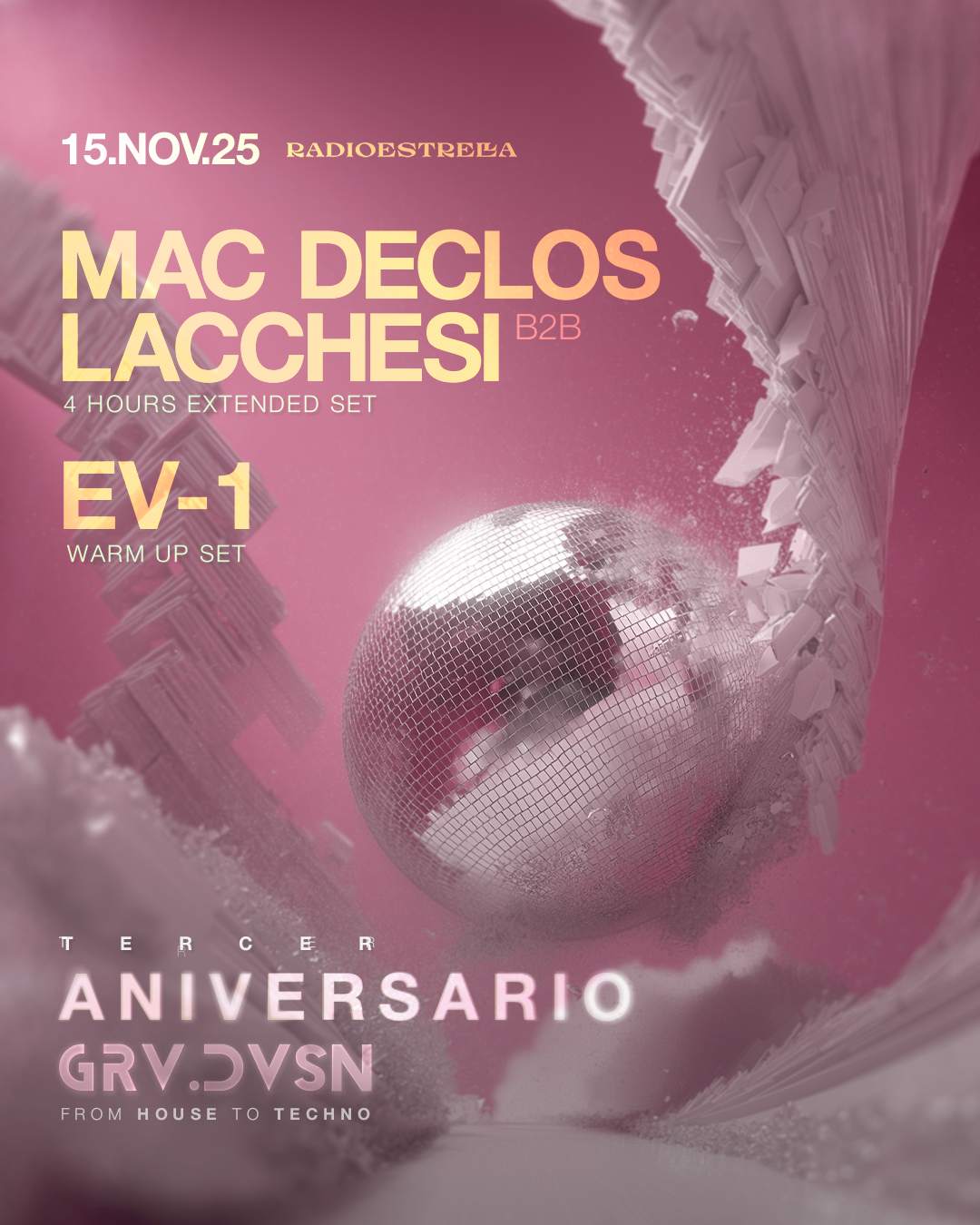 Mac Declos B2B Lacchesi [4hrs Extended Set] en Radio Estrella, Bogotá