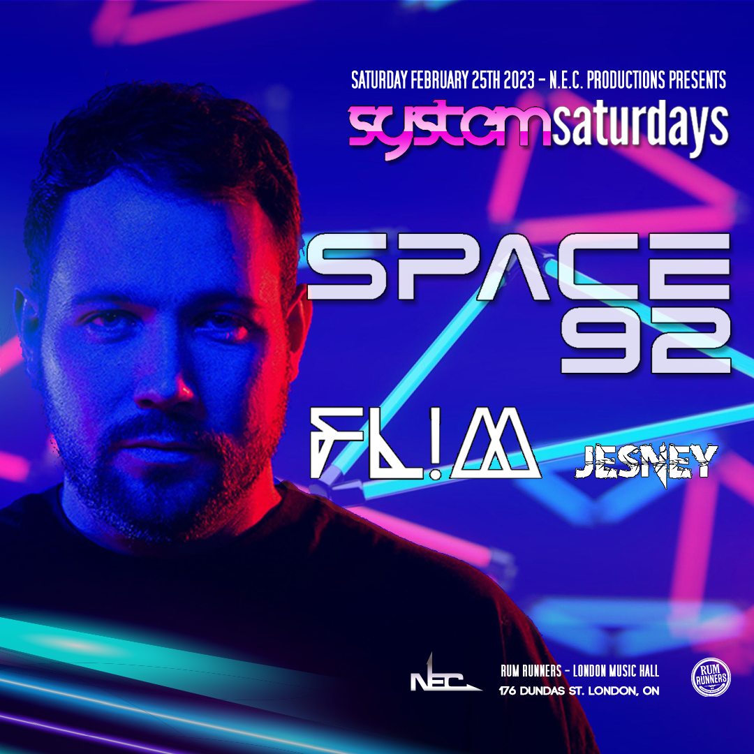 Space 92 at System Saturdays at Rum Runners London, Toronto