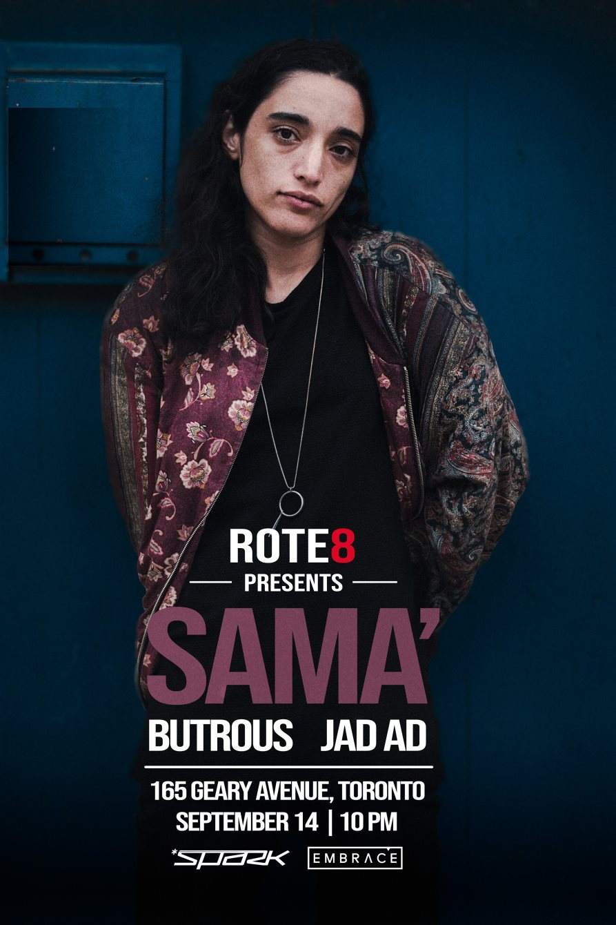 [POSTPONED] ROTE8 presents Sama' [Palestine] en The Costume House, Toronto