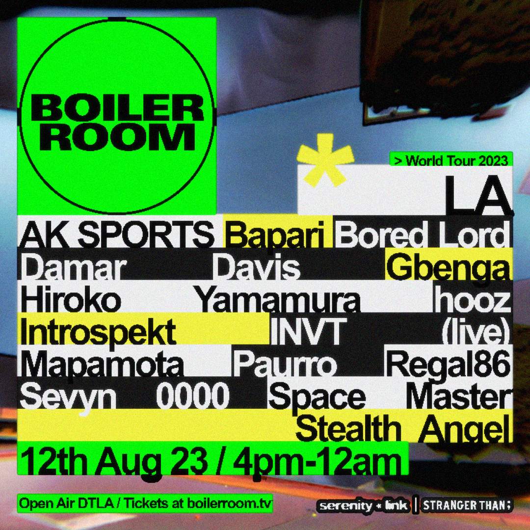 Boiler Room: LA | Open Air at TBA - Los Angeles, Los Angeles