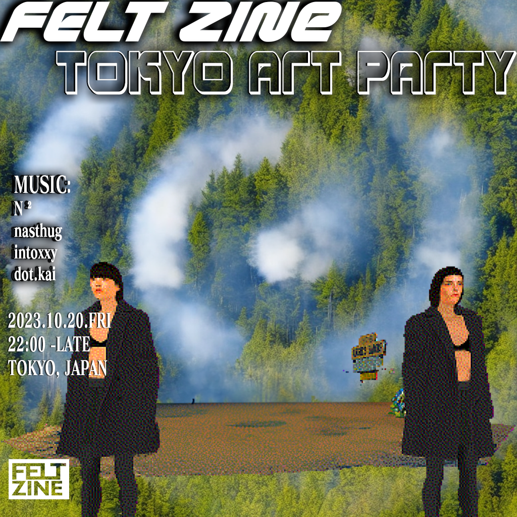 FELT Zine Tokyo Art Party: NASTHUG, N^2 (KYUNDESU), intoxxy, dot.kai ...