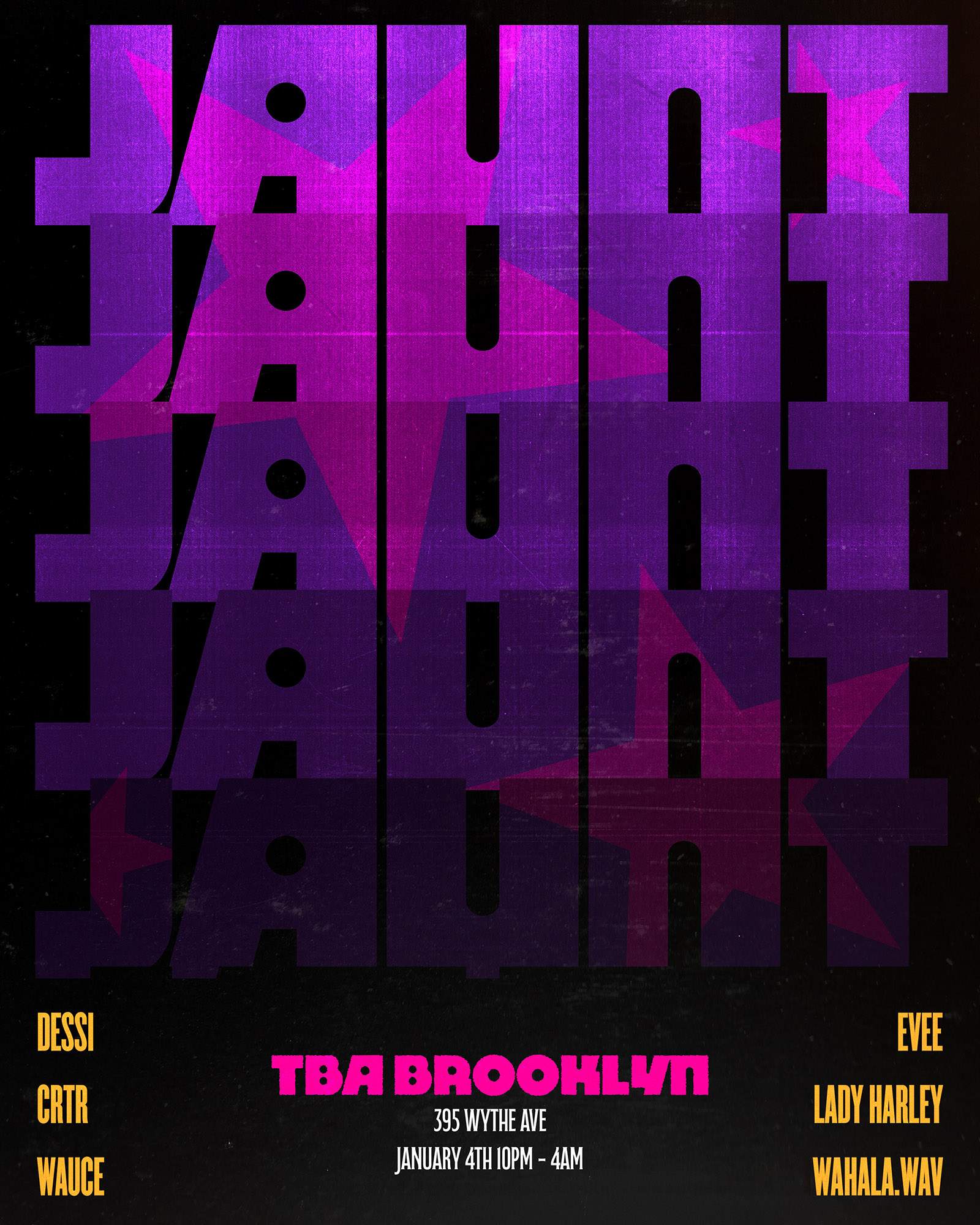 TBA Brooklyn presents: JAUNT Volume 3 at TBA Brooklyn, New York City