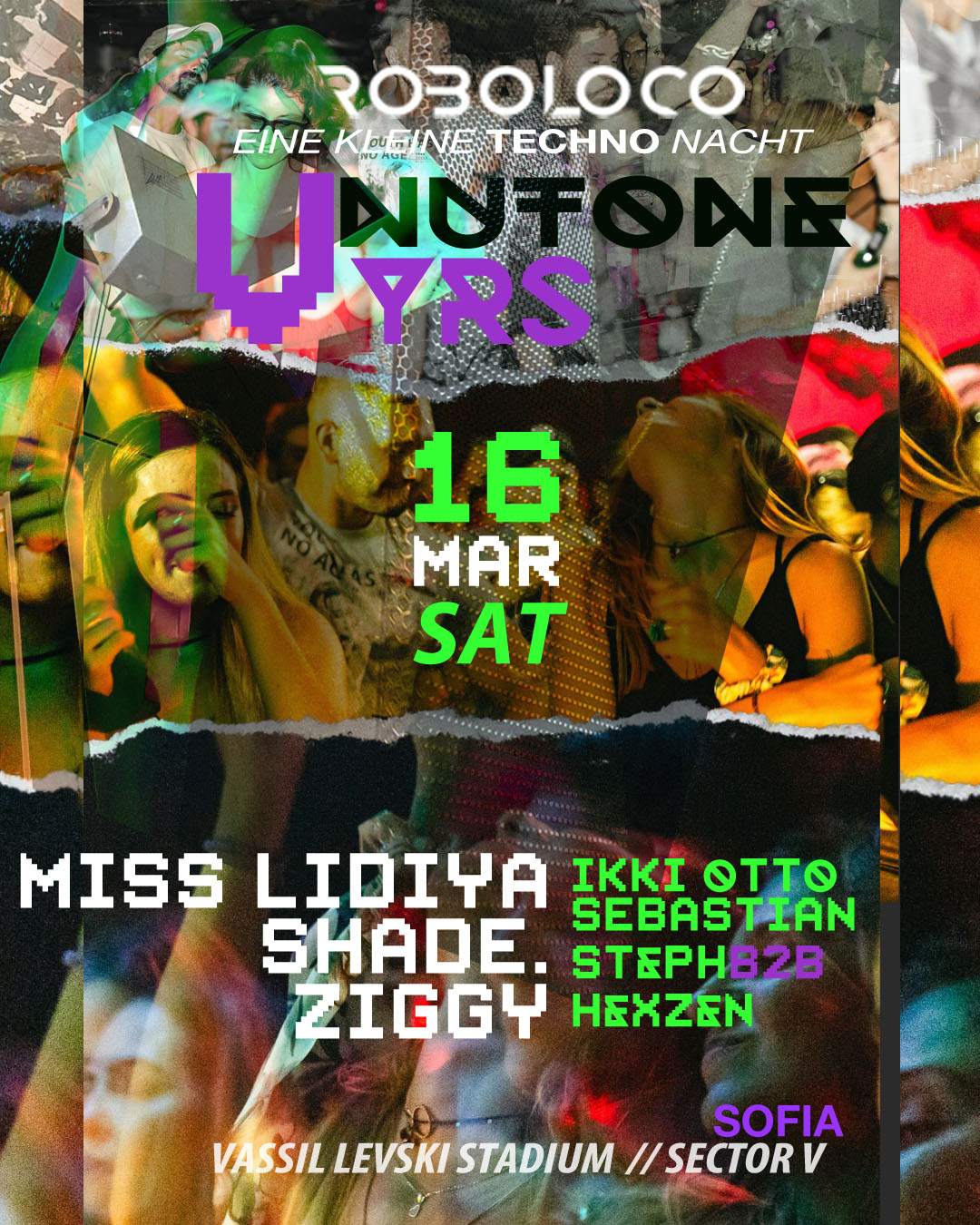 ROBOLOCO pres.V YRS Nutone Sofia:EINE KLEINE B DAY TECHNO NACHT at ...