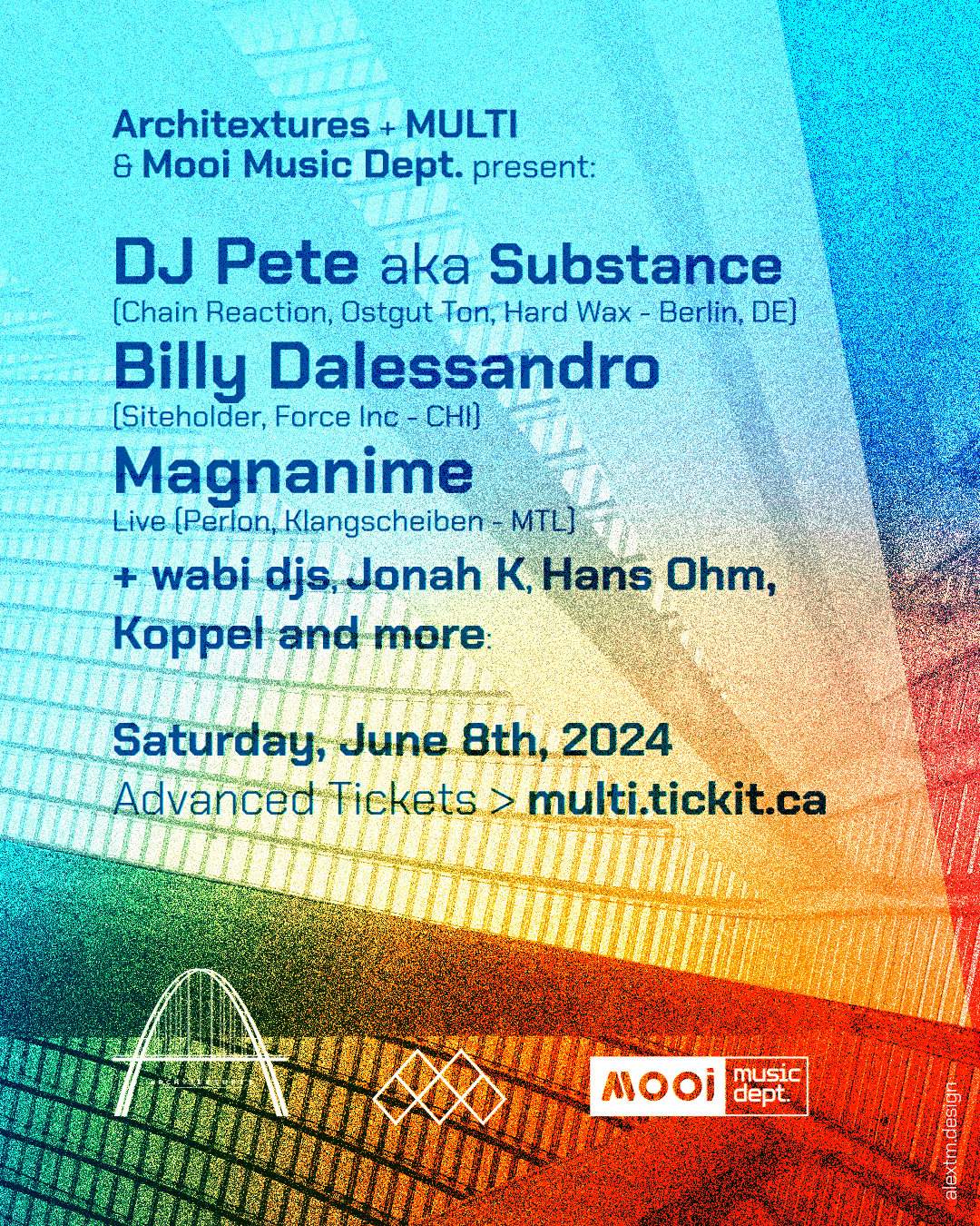 Architextures + MULTI & Mooi Music Dept. present: Substance + Billy ...