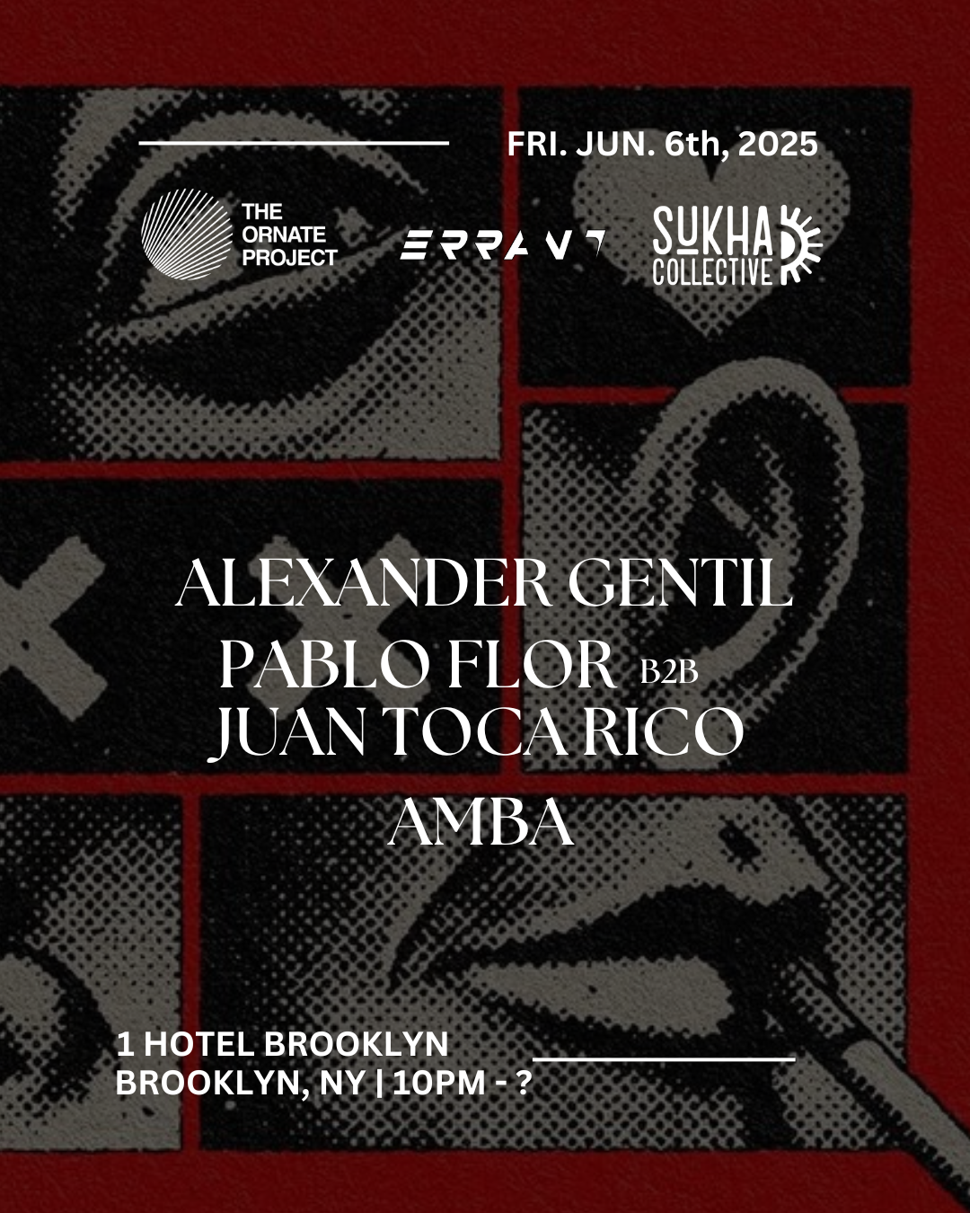 AleXander Gentil, Pablo Flor b2b Juan Toca Rico, Amba at 1 Hotel Brooklyn at Harriet's Rooftop ...