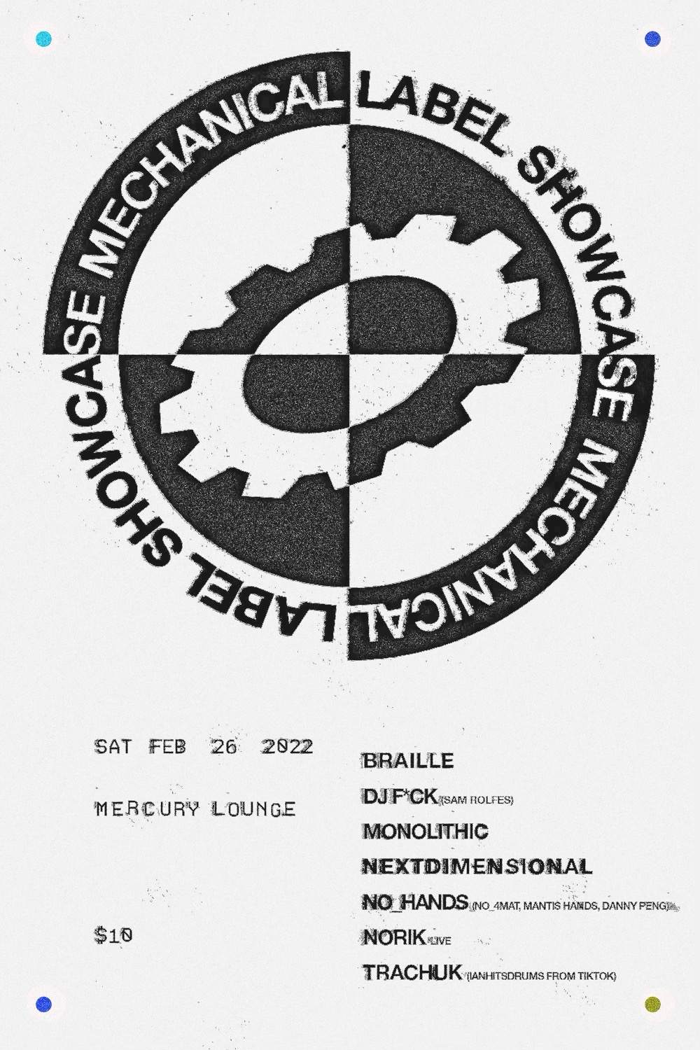 Mechanical Label Showcase at The Mercury Lounge, New York City