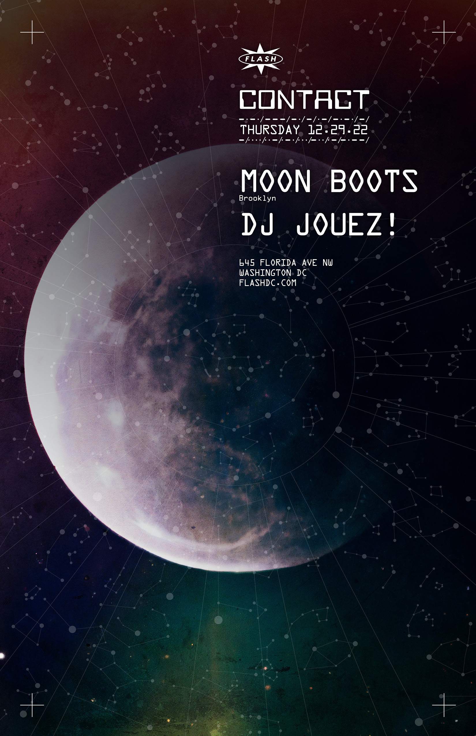 CONTACT: Moon Boots - DJ Jouez at Flash, Washington DC