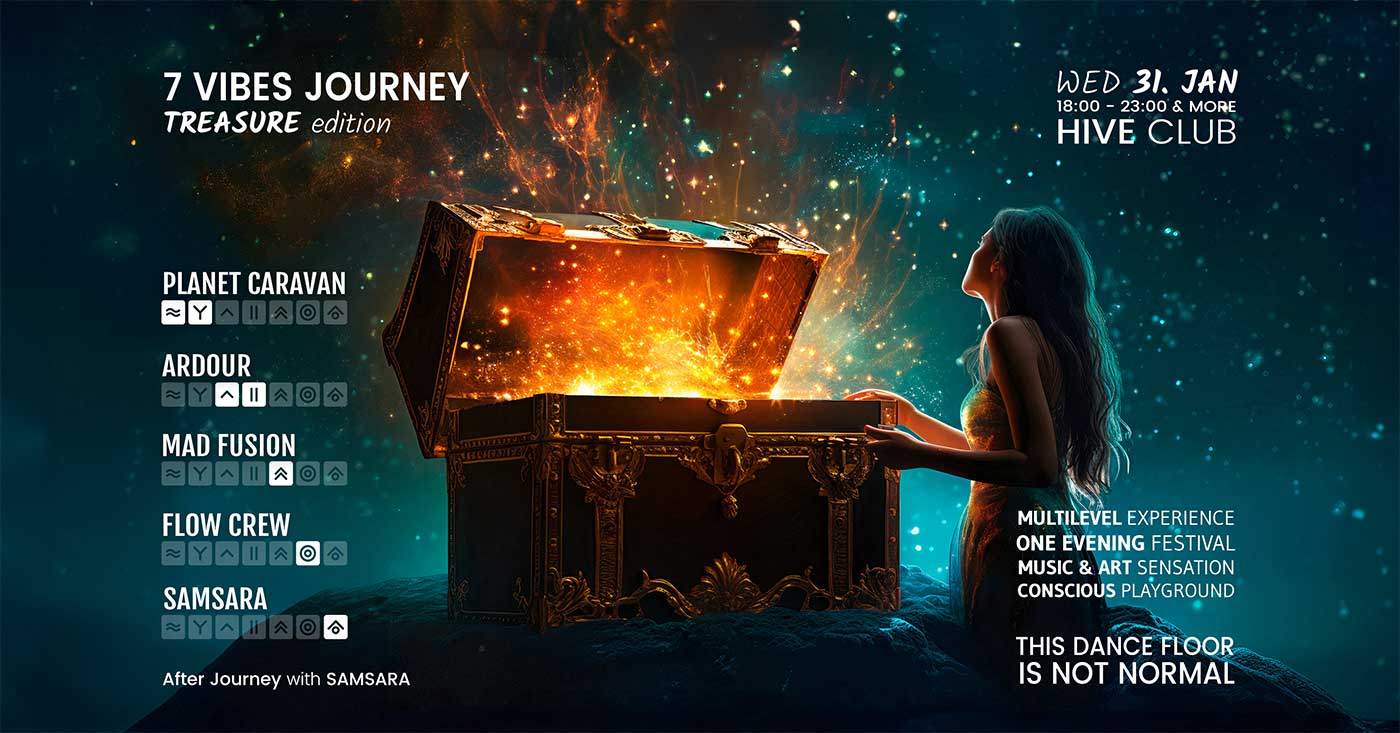 7 Vibes Journey :: Treasure at Hive Club, Zurich