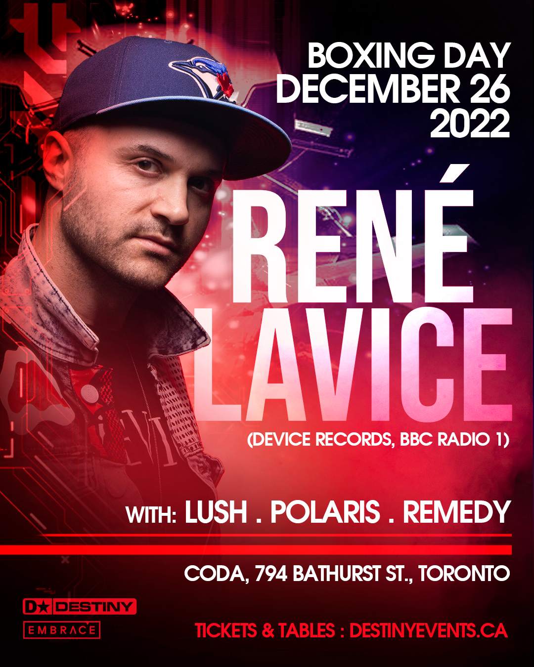 Rene LaVice at Coda, Toronto