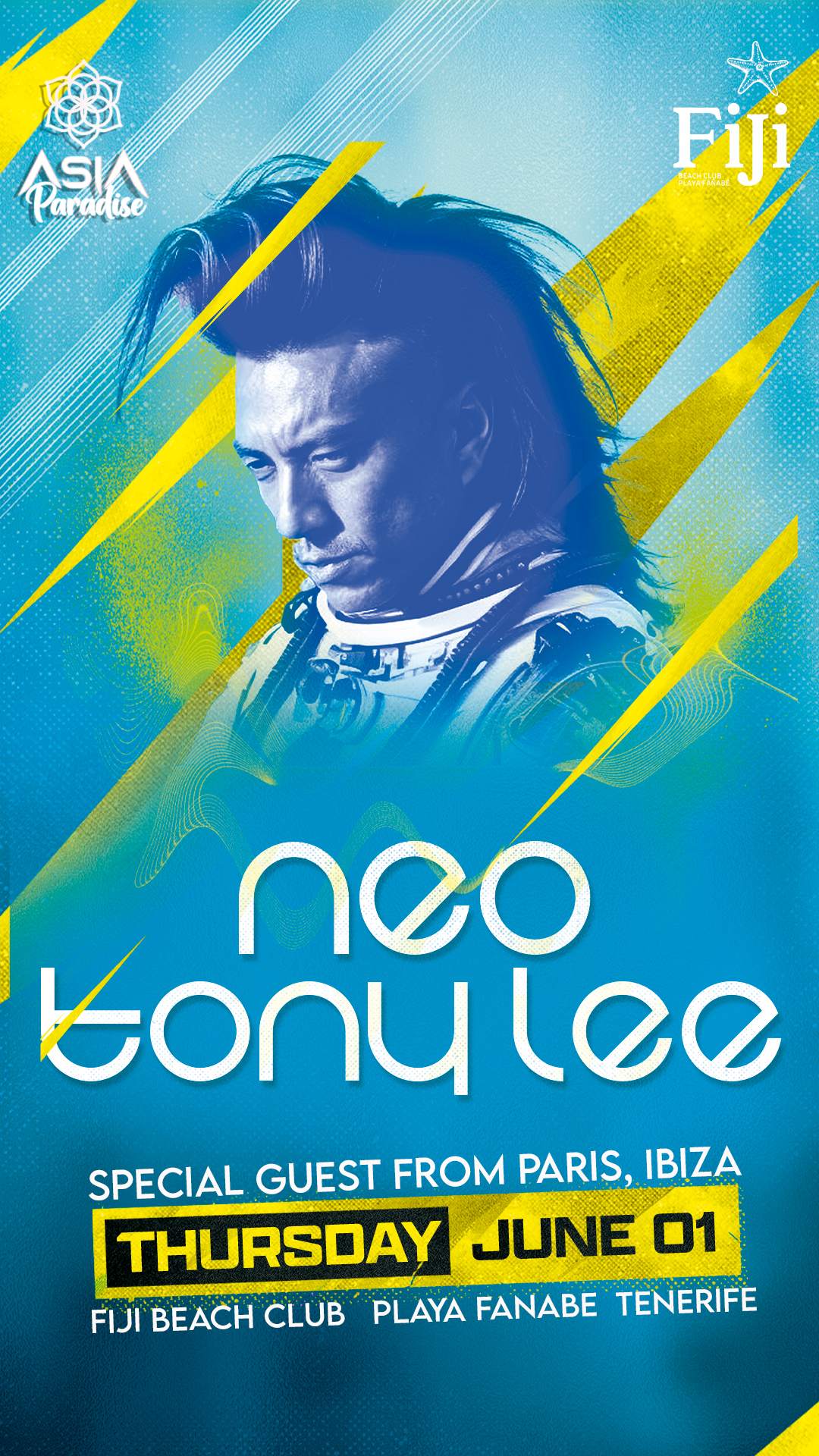 NEO TONY LEE at TBA - FIJI Beach Club, Canary Islands