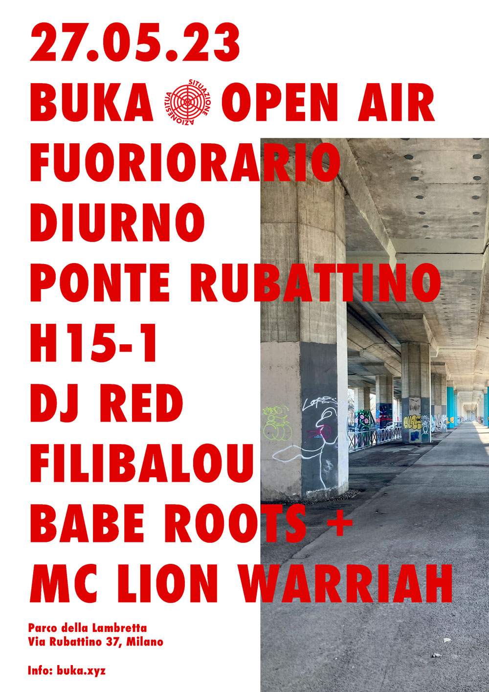 SOLD OUT | BUKA - Fuoriorario Diurno: DJ Red, Filibalou, Babe Roots ...